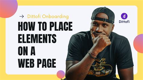 Dittofi No Code Front End App Builder How To Place Elements On A Web Page Youtube