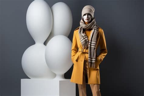 trendy winter ensemble showcase generative ai premium ai generated image