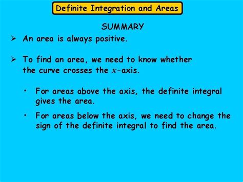 Applications Of Integration Finding Area Using Integration Objectives