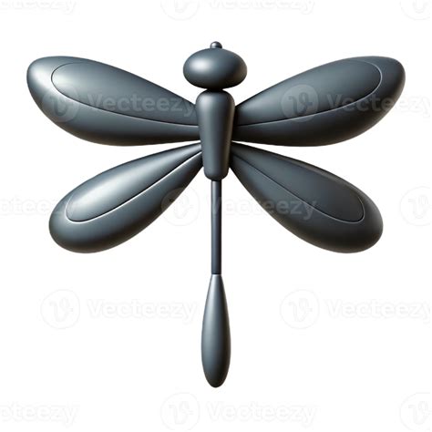 Stunning Joyful Coastal Symmetrical Dragonfly Silhouette Crisp Edges Scalable Single Weight