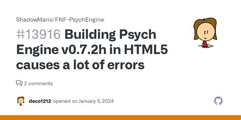 building psych engine v0 7 2h in html5 causes a lot of errors · issue