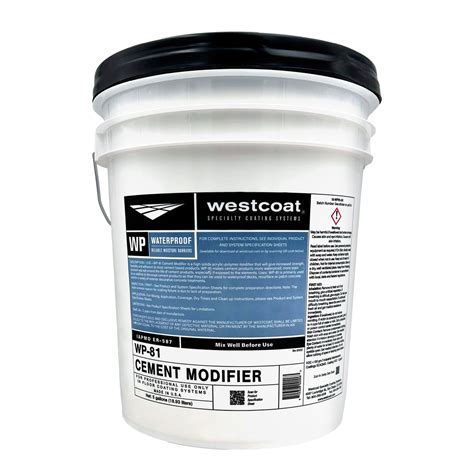 Westcoat Wp 81 Acrylic Polymer Cement Modifier 5 Gallon Concrete