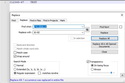 Adding A Character In Notepad In A Specific Position But Only To Lines Beginning With A