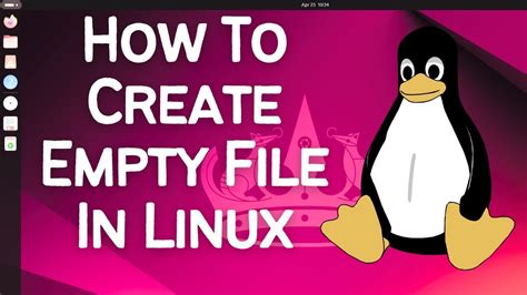 How To Create Empty File In Linux Youtube