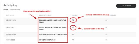 How To Make Swag Items Visible Or Invisible On Your Shop Via Swag Page Stadium