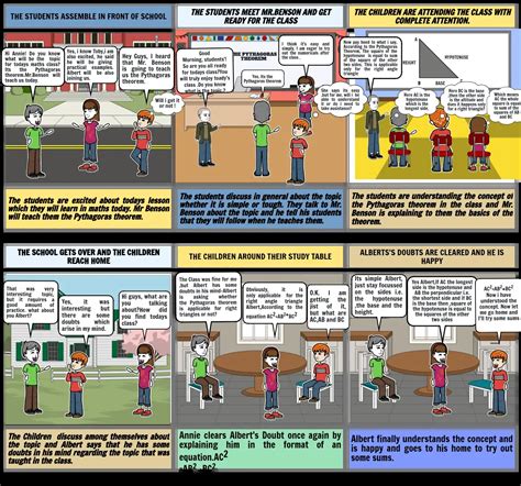 Class 7 Pythagoras Theorem Storyboard Por Da70c113