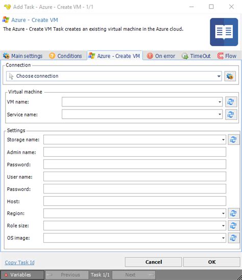 create vm visualcron documentation