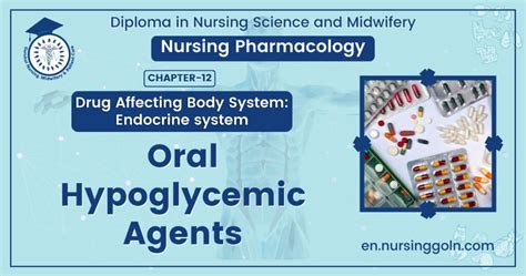 Oral Hypoglycemic Agents Chapter 12 Pharmacology Nursing And Midwifery Gurukul Goln