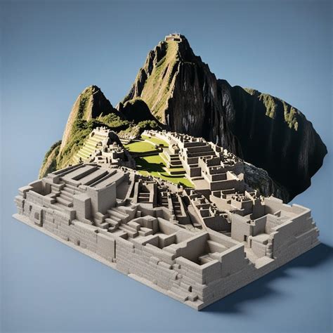 Premium Photo 3d Rendering Of Machu Picchu Ai Generated
