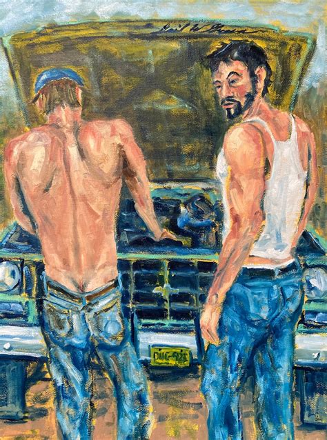 Gay Male Nude Fantasy Homoerotic Art Oil Painting By Dan Green Etsy
