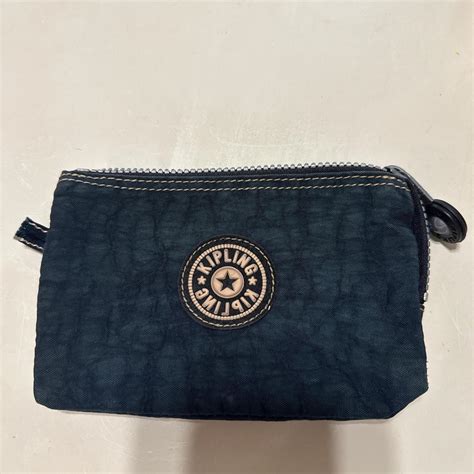 Kipling Navy Blue Makeup Bag Makeupbag Depop