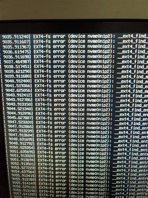 20 04 error message ext4 fs error ext4 find entry 1535 ask ubuntu