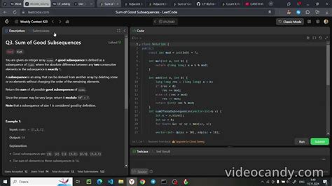 Solving Leetcode Weekly Contest 423 Top 63 Youtube