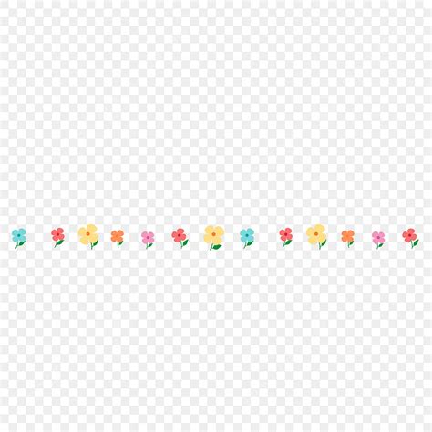 빨간색 노란색 파란색 녹색 다채로운 꽃 Png 무료 텍스트 구분선 테두리 음영 벡터 붉다 노랑 푸른 Png 일러스트 및