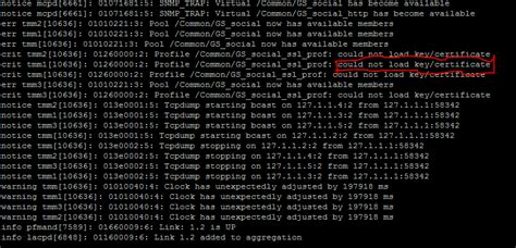 Error Certificate Devcentral