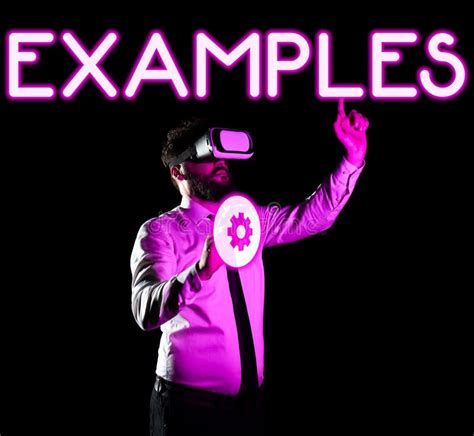 Text Sign Showing Examples Business Concept Photo Sample Model To Follow Guide Explanation For