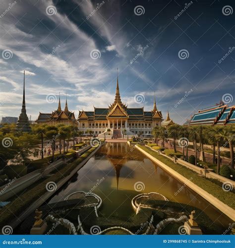 Thai Temple Beautiful Architecture Thailand Landmarks Ai Stock Image