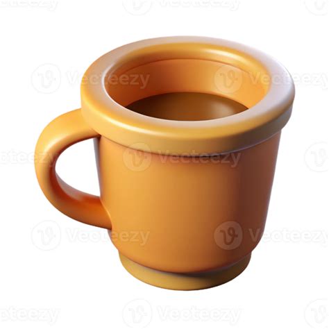 Unparalleled Renaissance Coffee Cup With A Simple Handle Clean Lines Flat Color Crisp Edges