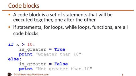 Python Programming Essentials M6 Code Blocks And Indentation Ppt