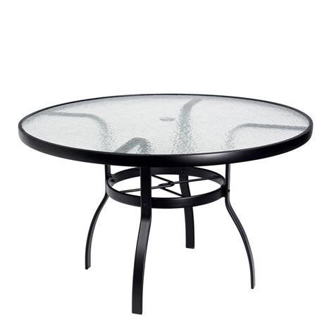 Amalie 48 Round Glass Top Dining Table At Melvin Costa Blog