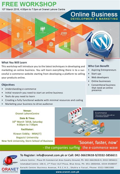 Afza Bin Saddique On Linkedin Free Workshop Online Business Development And Marketing On 10