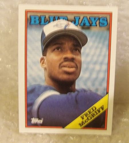 1988 Topps Baseball Fred Mcgriff 463 Well Centered Ebay
