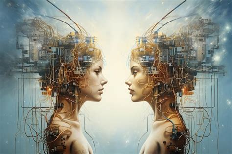 Premium Ai Image Telepathic Communication And Science