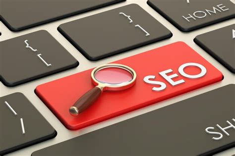 premium photo seo keyboard button 3d rendering