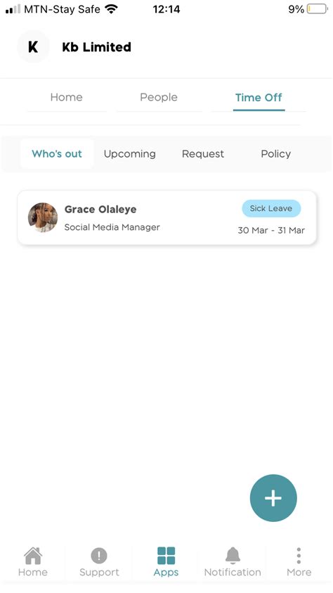 Setting Up Time Off Policy On Your Mobile App Bizedge