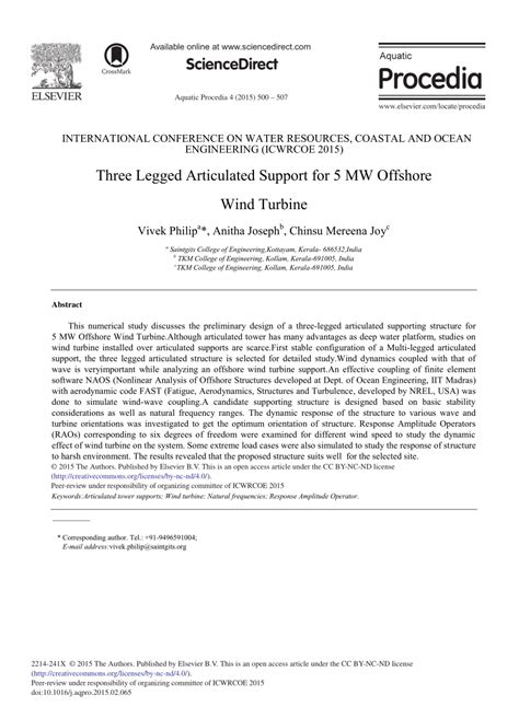 [pdf] Design Of Floating Support Structure For 5 Mw Offshore Wind Turbine