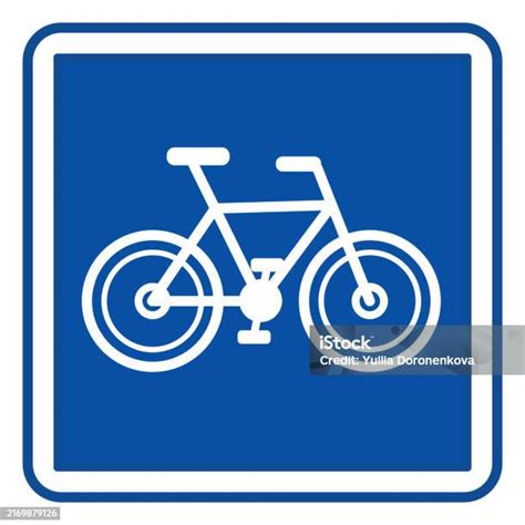 파란색 자전거 주차장 표지판입니다 광장 도로 표지판 벡터 아이콘 Bicycle Parking Station에 대한 스톡 벡터 아트 및 기타 이미지 Bicycle