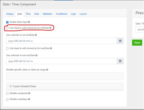 Bug Weird Behaviour Of Datetime Control Settings With Customization