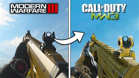 Modern Warfare 2023 Vs Mw3 2011 Weapons Comparison Youtube Modern Warfare 2023 Vs Mw3 2011 Weapons Comparison Youtube
