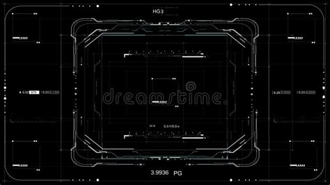 hi tech user interface head up display for background computer desktop screen display hi tech
