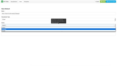 Art Data Creating A Chart Multi Series Dataset