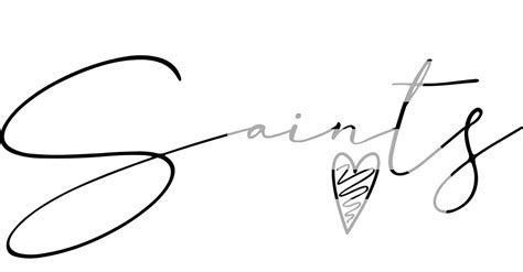 Saints 81 Script Svg Graphic Etsy