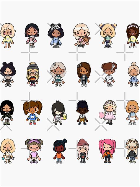Toca World Pack Sticker For Sale By Andrea004 Redbubble