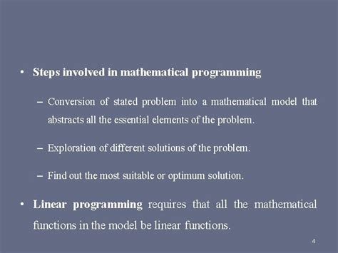 linear programming contents introduction history applications linear