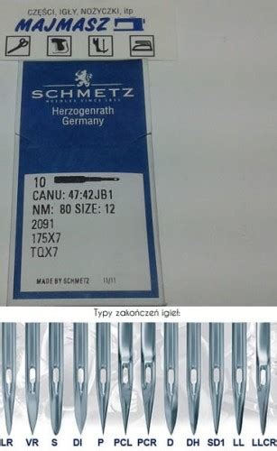 Ig Y Szwalnicze Schmetz Tqx Do Guzikarki Ostre Majmasz