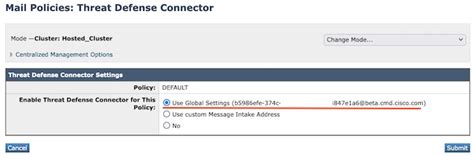 Configure Secure Email Gateway Per Policy Journaling To Secure Email Threat Defense Cisco