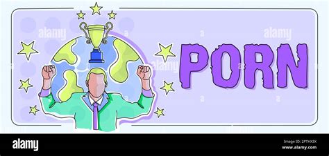 Writing Displaying Text Porn Word Written On Depiction Of Erotic Behavior Intended To Cause