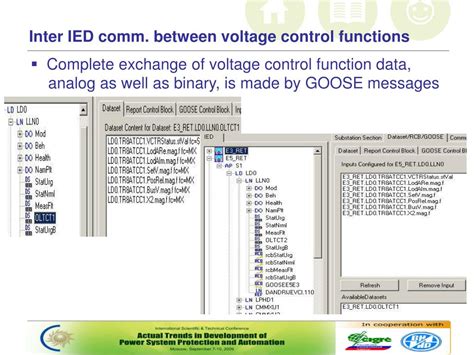 Ppt Using Iec 61850 Analogue Goose Messages For Oltc Control Of