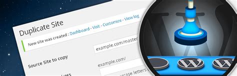 Multisite Clone Duplicator Plugin —