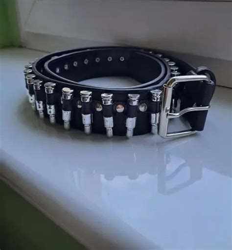 Streetwear 105cm Silver Hollow Bullet Belt Grailed