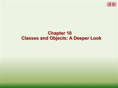 Ppt Chapter 10 Classes And Objects A Deeper Look Powerpoint
