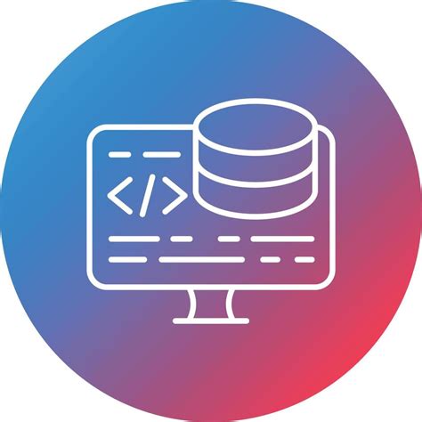 Backend Development Line Gradient Circle Background Icon 16865530 Vector Art At Vecteezy