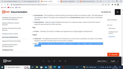 Get Text Activity Error Activities UiPath Community Forum