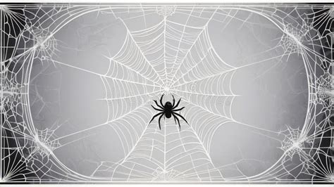 Intricate Spider Web Design In Monochrome Style Stock Illustration Illustration Of Spooky