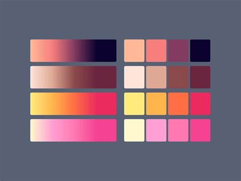 Premium Vector Gradient Collection With Bright And Multicolor