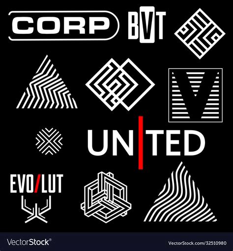 Cyberpunk Style Elements 4 Royalty Free Vector Image